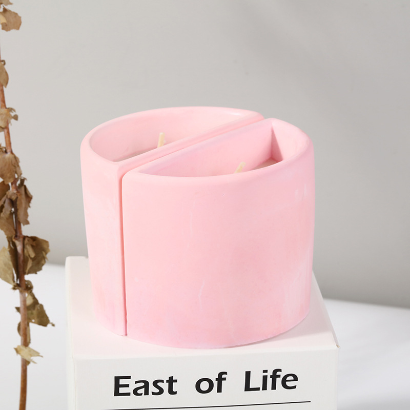 Plaster cup candle holders Europe - Candle