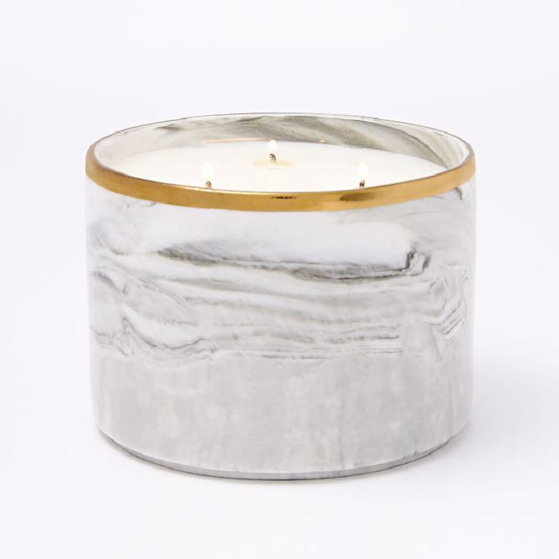 Professional candle supplier customized large ceramic scented candle ...