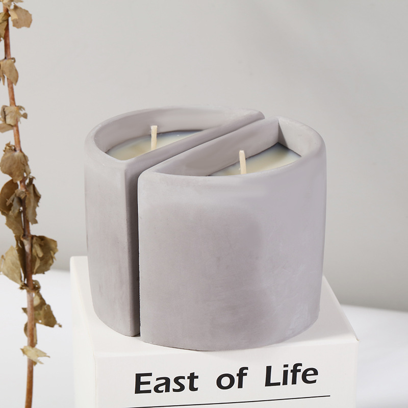 Plaster cup candle holders Europe - Candle